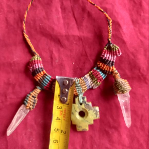 Jewelry | Peruvian Necklace Woven In Macrame Thread Woven In Macrame ...